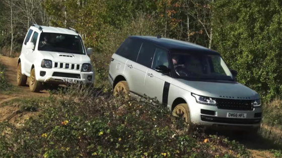 Suzuki Jimny против Range Rover - необычный тест на бездорожье ...